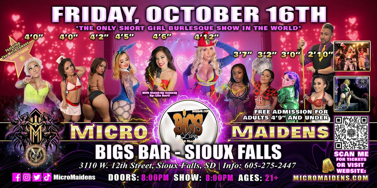 Mankato, MN - Micro Maidens Dwarf Dancers @Kato Ballroom, Bigs Bar ...