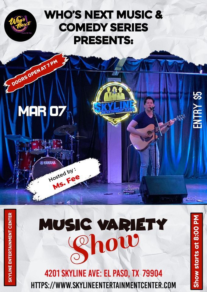 Music Variety Show hosted by Ms. Fee, 4201 Skyline Ave, El Paso, 7 ...