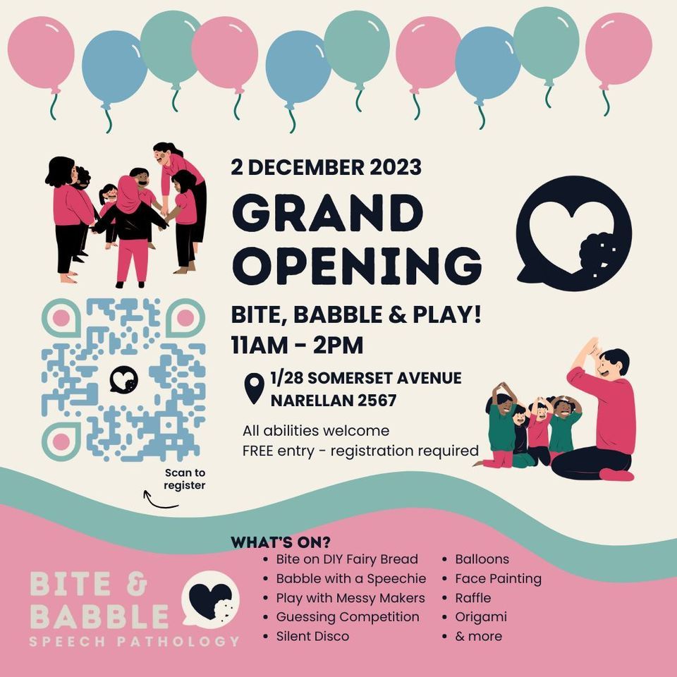 Bite & Babble Grand Opening, 1/28 Somerset AvenueNarellan, NSW, Australia, New South Wales 2567 ...