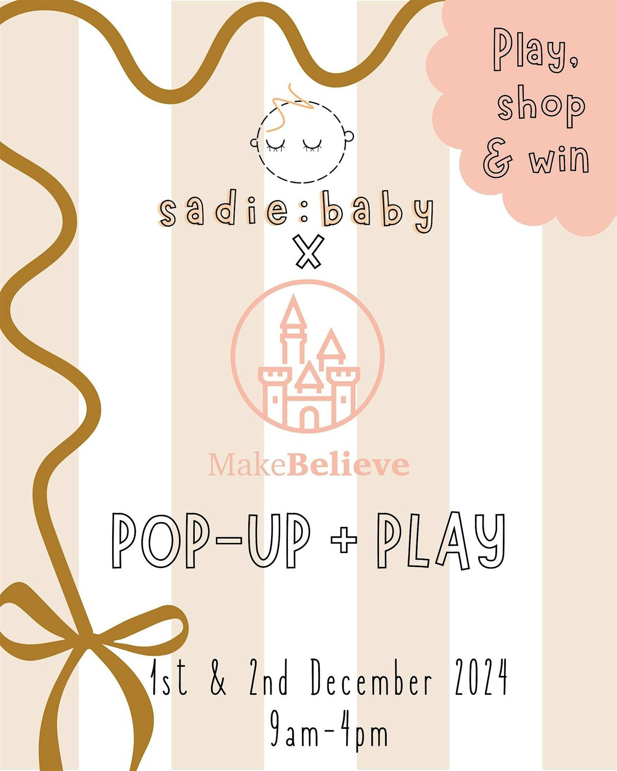 Pop-Up and Play SADIE:BABY X MAKE BELIEVE, Make Believe, Edinburgh, 1 ...