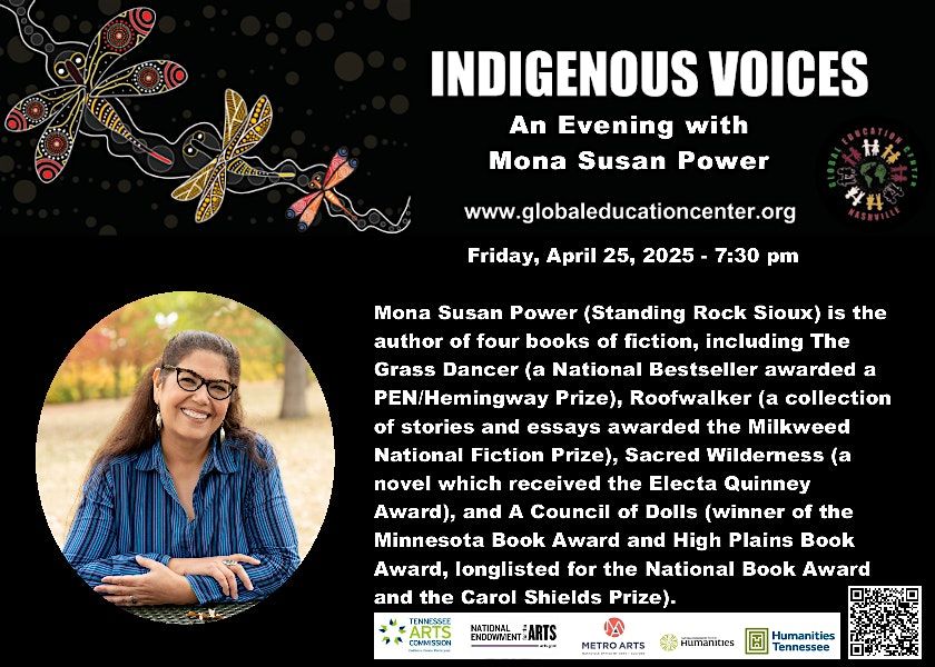 Indigenous Voices: An Evening with Author Mona Susan Power, Global ...