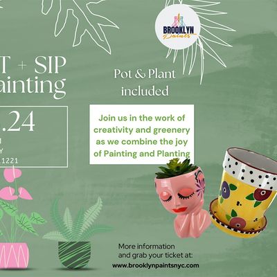 Plant + Sip + Pot Painting, 1134 Broadway, Brooklyn, 28 December 2024 ...