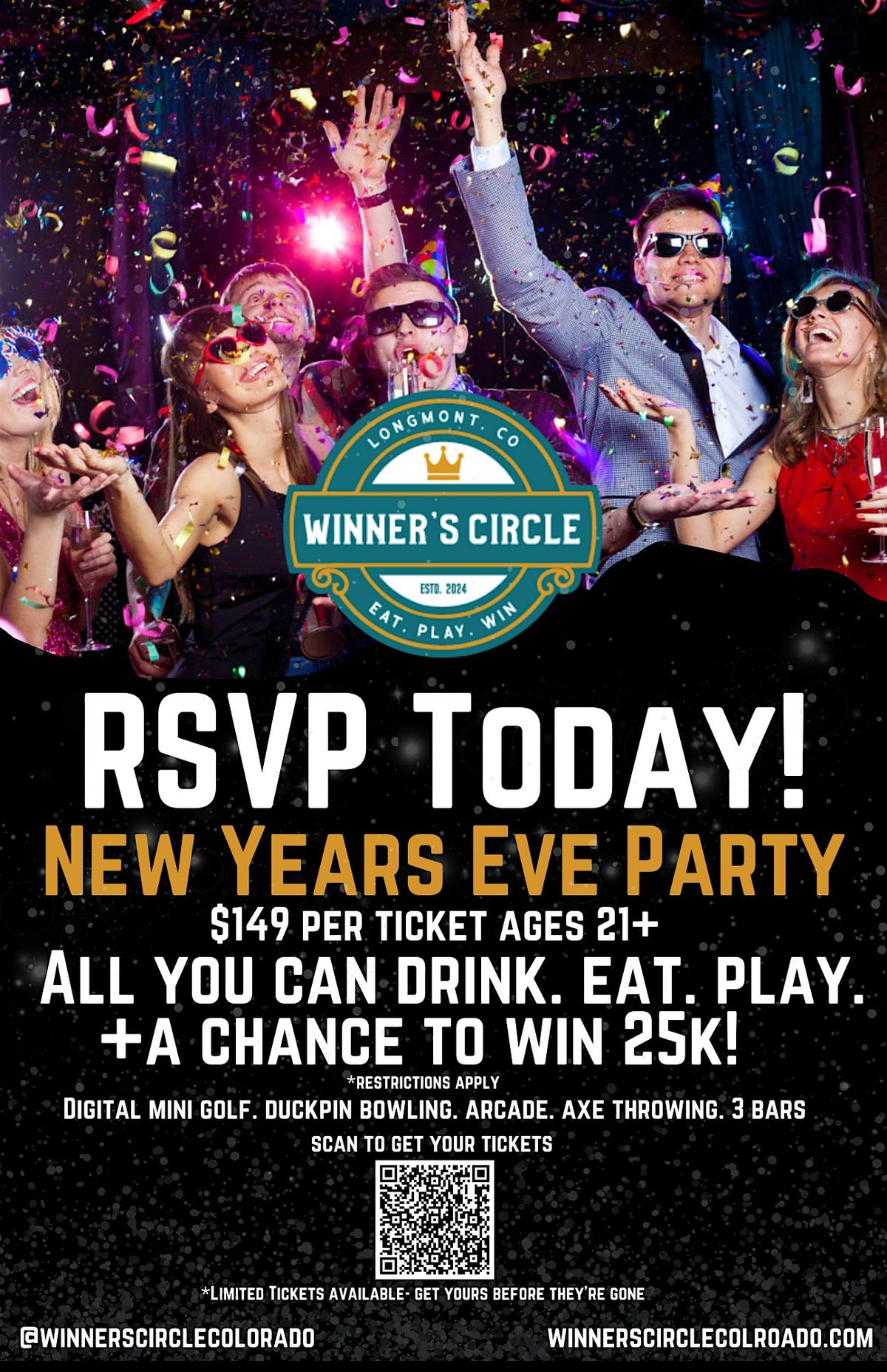 Winners Circles First Annual New Years Eve Extravaganza, 2251 E Ken Pratt Blvd ste a, Longmont ...