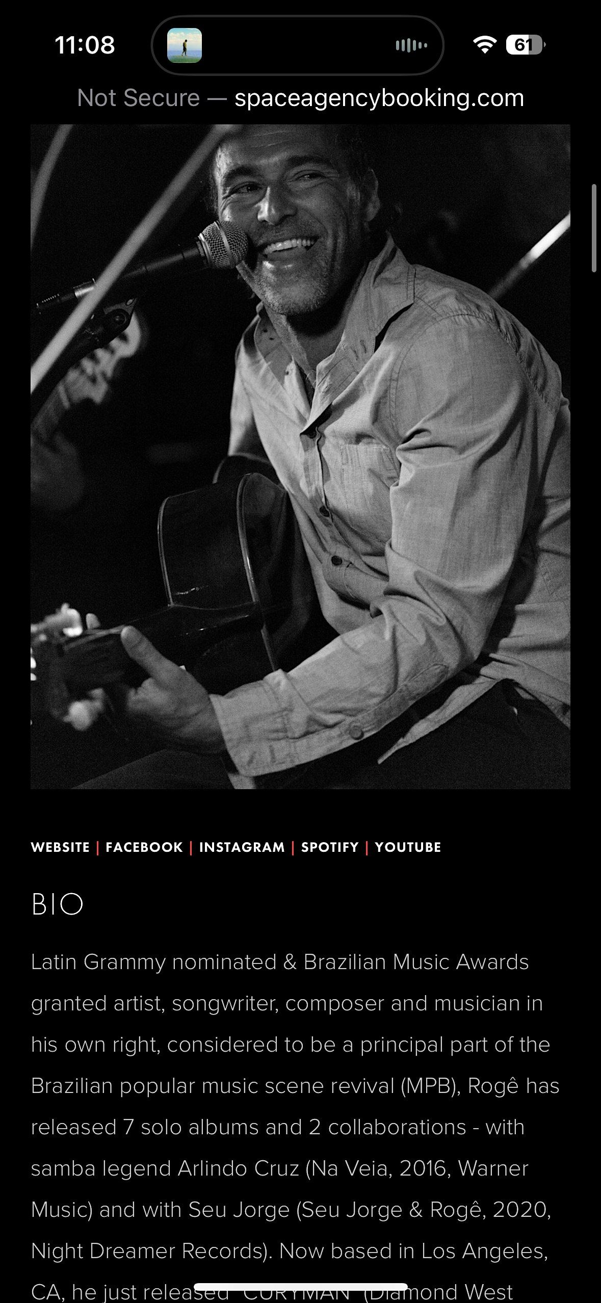 Rogê:: plus special guest:: Argus Bar Chico:: 2/23/25, Argus Bar ...