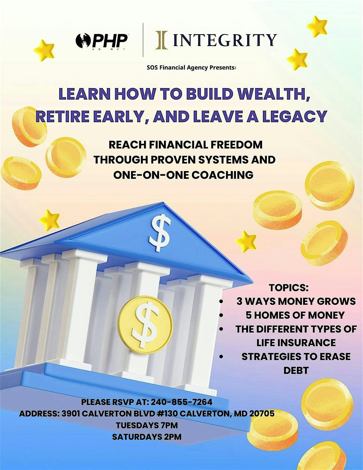Learn How to Build Wealth, Retire early, and Leave a Legacy, 3901 ...