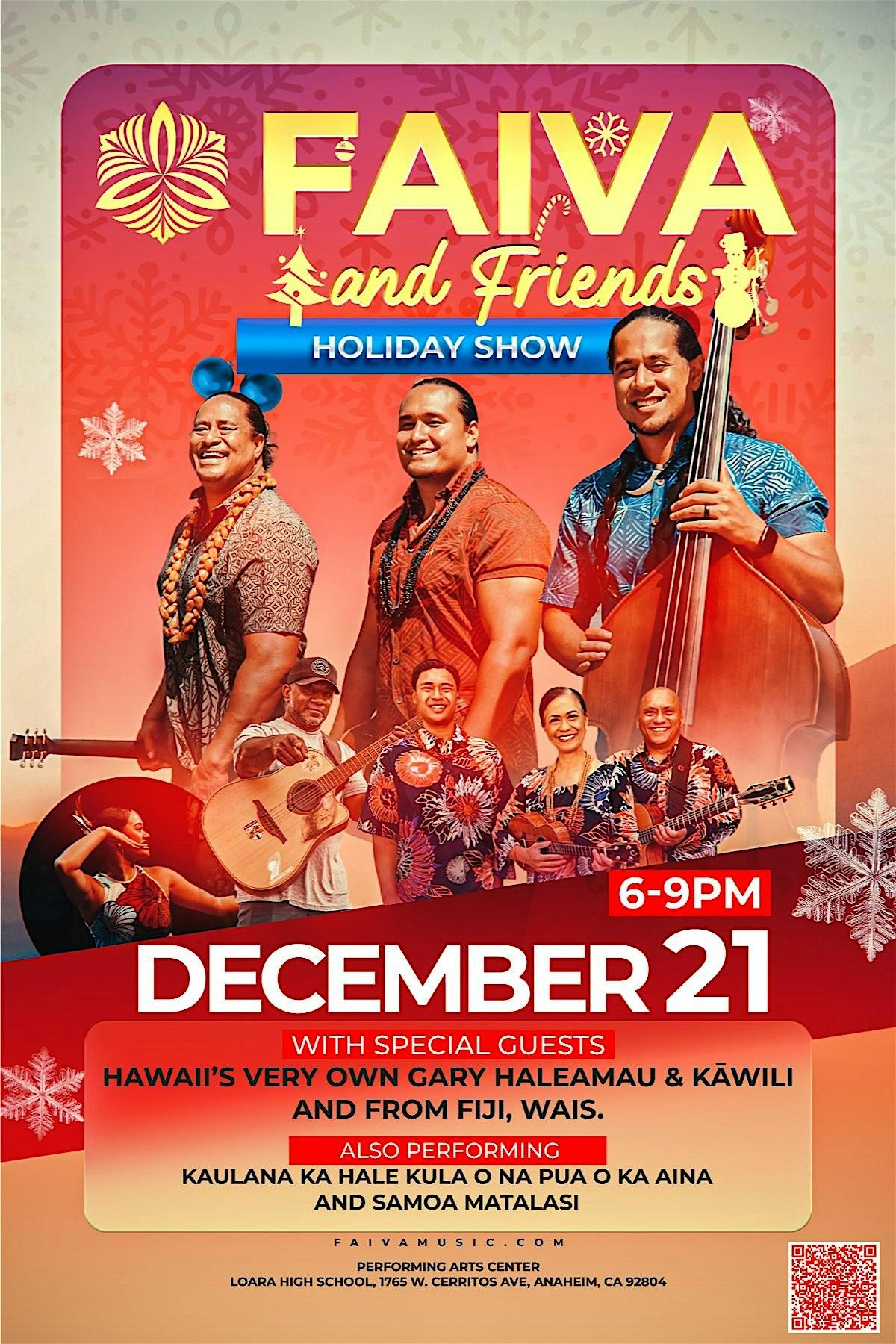 FAIVA and FRIENDS HOLIDAY SHOW: Faiva, Gary Haleamau and WAIS, Loara ...