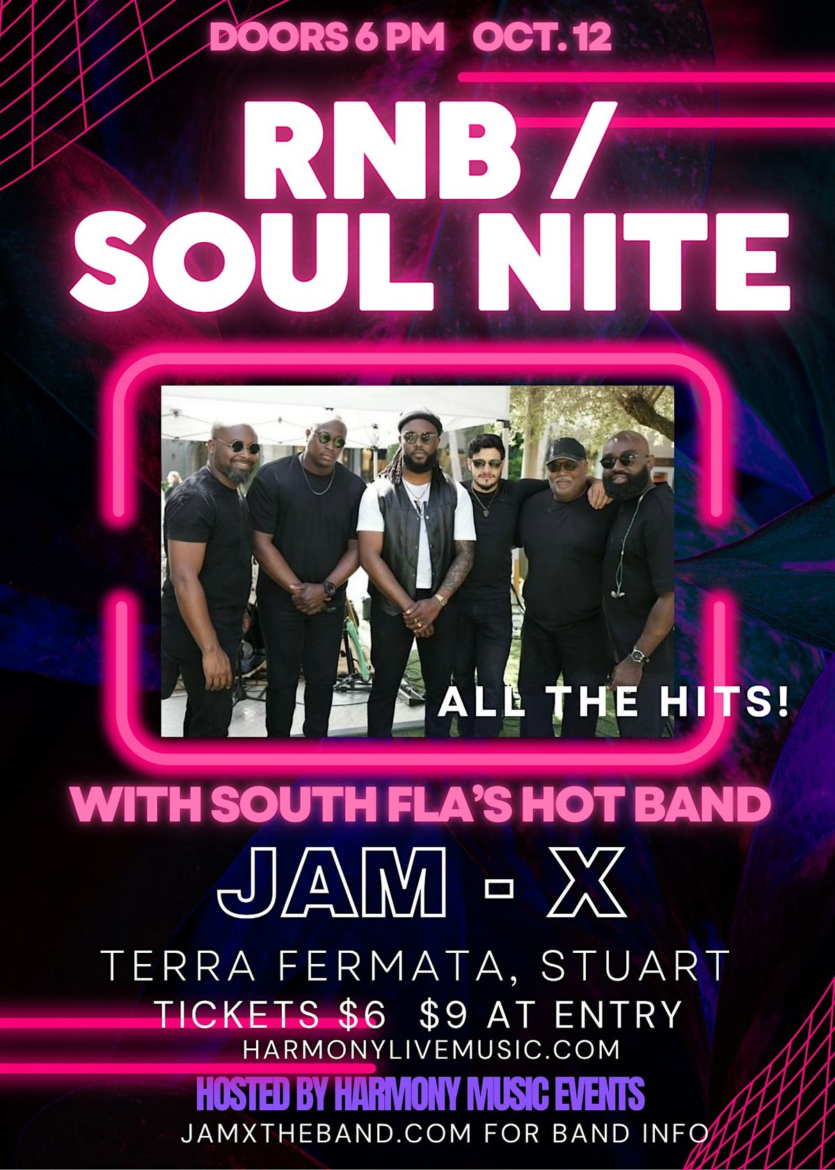 RNB / SOUL NITE in Stuart FL - Hot Broward County Band JAM X comes to ...