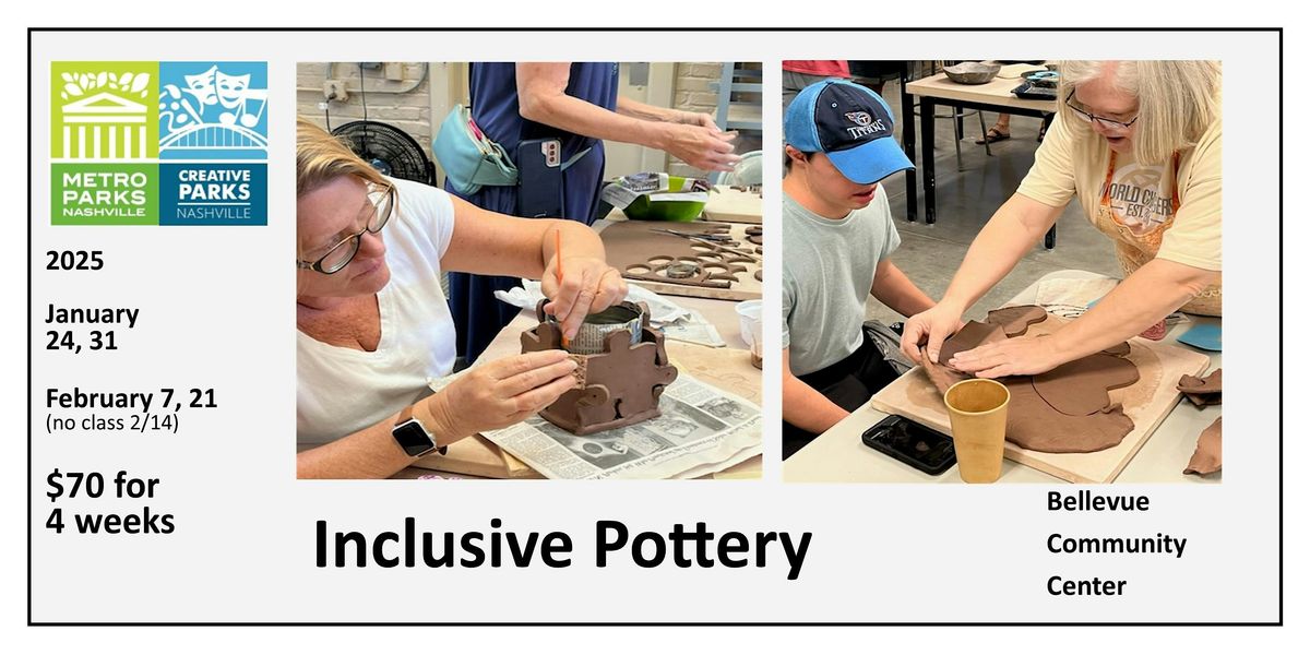 Inclusive Pottery, Bellevue Regional Community Center, Nashville, 24 ...