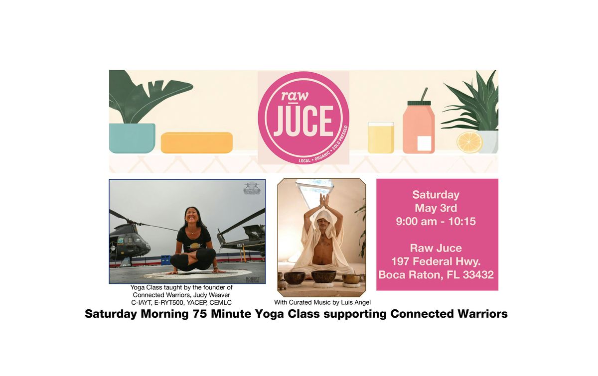 Saturday Morning Yoga with Judy Weaver at Raw Juce, Raw Juce, Boca Raton, 3 May 2025 | AllEvents