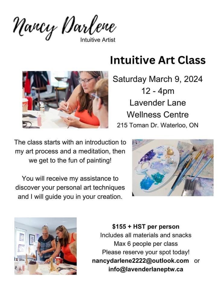 Intuitive Art Class with Nancy Darlene, 215 Toman Drive, Waterloo, ON ...