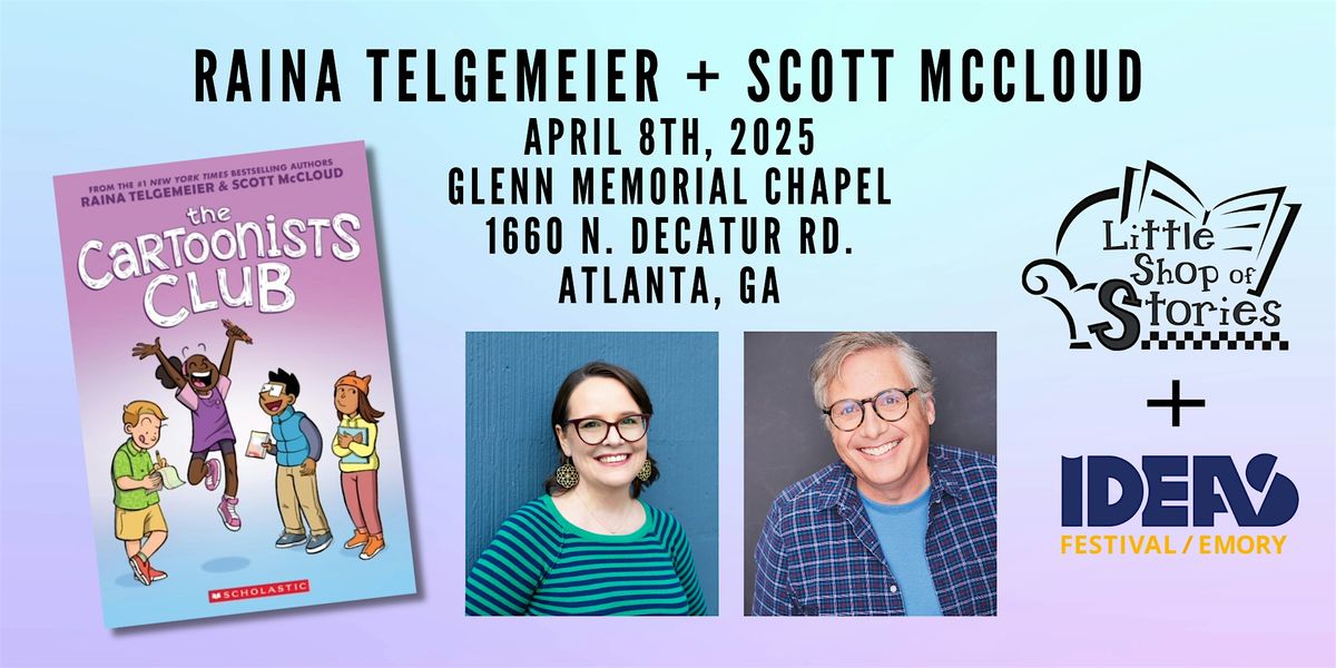 Raina Telgemeier and Scott McCloud - The Cartoonists Club!, Glenn ...