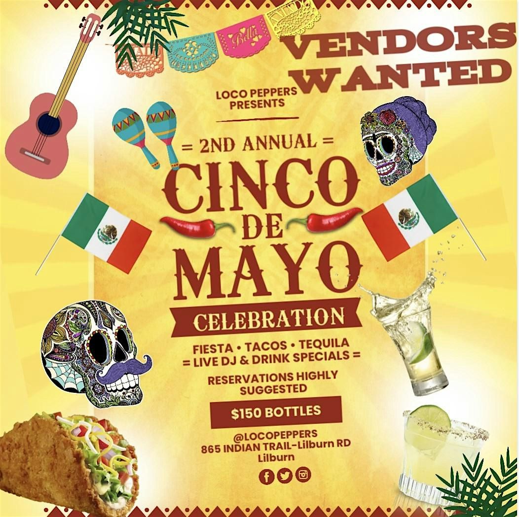 CINCO DE MAYO INTL’ CELEBRATION, Loco Peppers Sports Cantina, Lilburn, 5 May 2025 | AllEvents