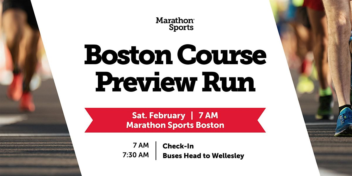 Boston Course Preview Run with Marathon Sports, Marathon Sports Boston ...
