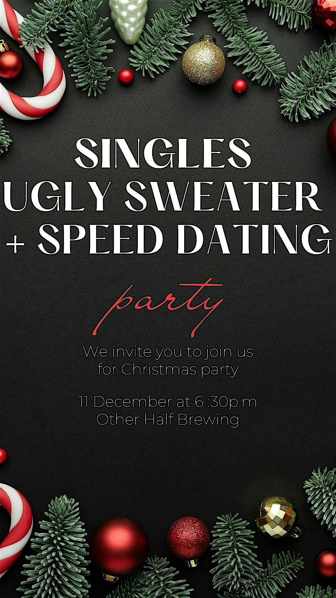 DatePhiladelphia SINGLES Speed dating & Holiday Ugly Sweater Party ...