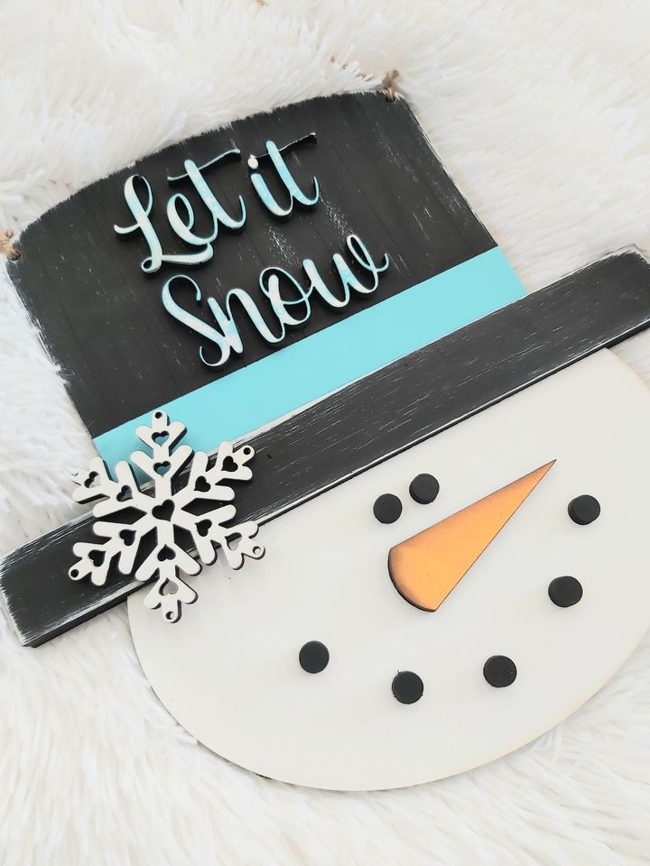 Snowman Doorhanger Painting, The Rabbid Fox, Kitchener, 5 December 2022 ...