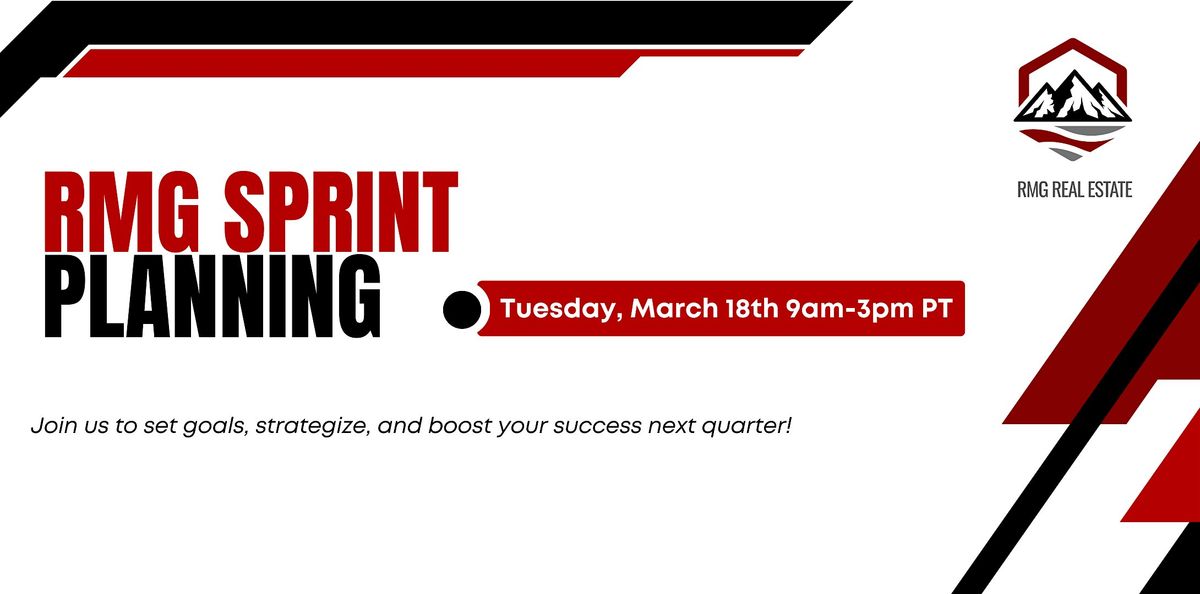 RMG Sprint Planning, RMG Real Estate, Coeur d'Alene, Post Falls, 18 ...