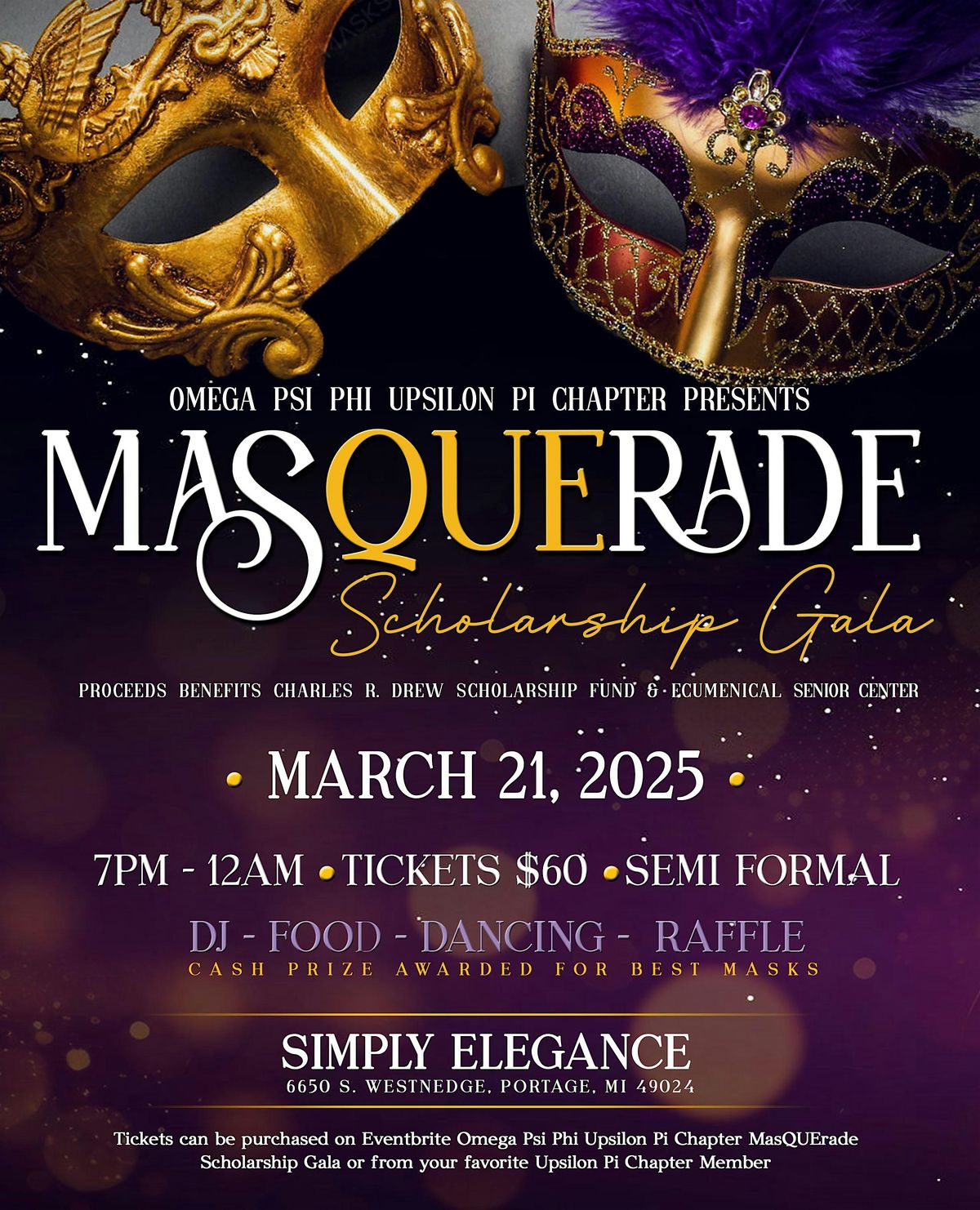 Omega Psi Phi Fraternity-Upsilon Pi Chapter MasQUErade Scholarship Gala ...