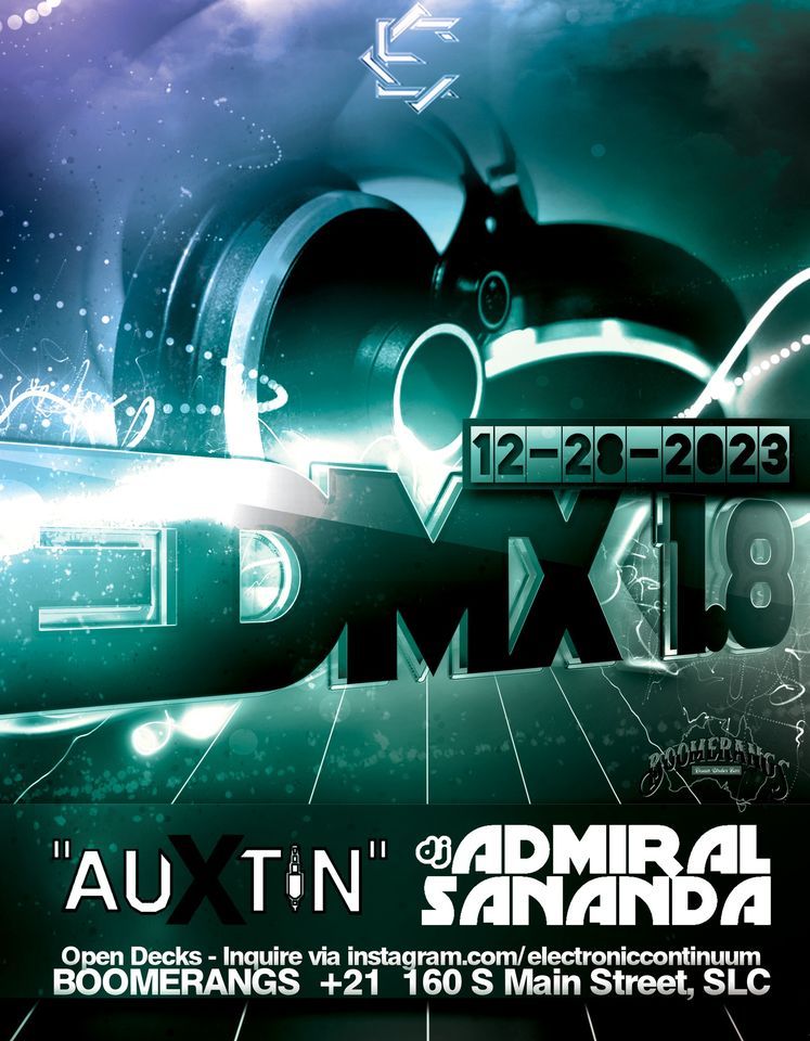 EDMX 1.8 OPEN DECKS , Boomerang's Down Under Bar, Salt Lake City, 28 ...