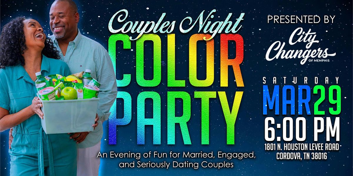 Couples Night COLOR PARTY, Houston Levee Community Center, Cordova, 29 ...
