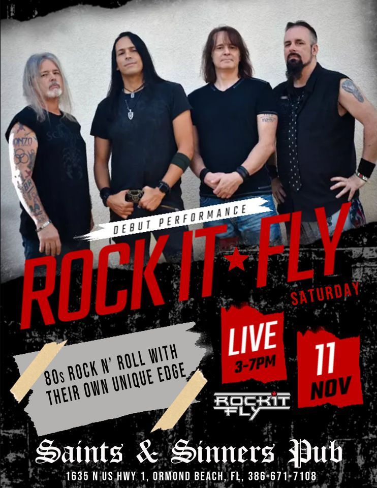 Rockit Fly - Debut Perfomance!, Saints and Sinners Pub, Ormond Beach ...