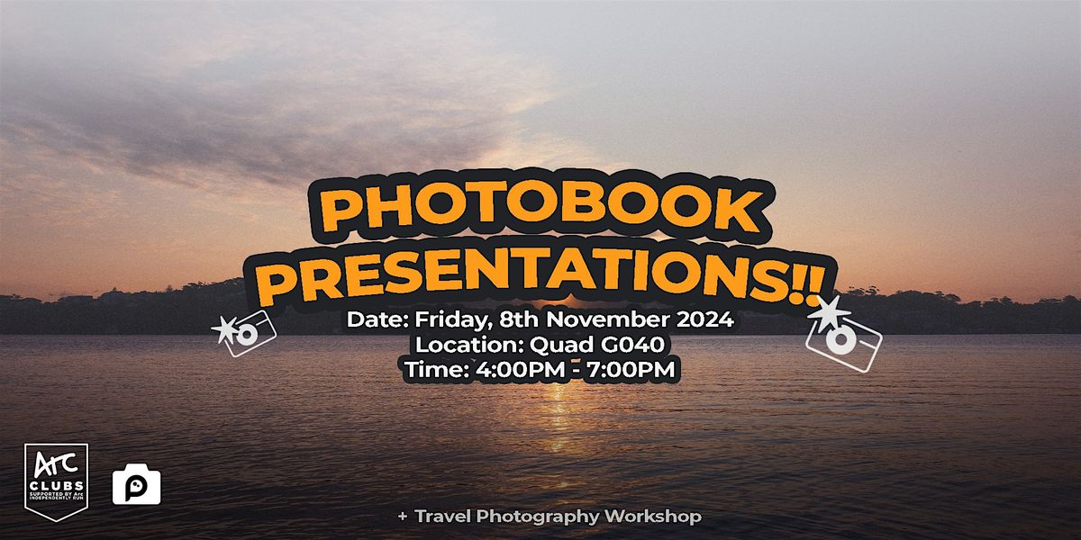 Term 3 Week 9 Photobook Presentation & Travel Photography workshop ...