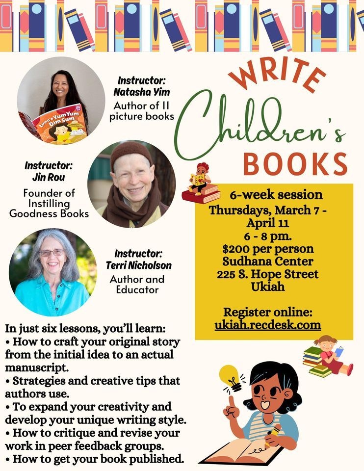 Writing Childrens Books, Sudhana Center Ukiah, 7 March 2024 | AllEvents
