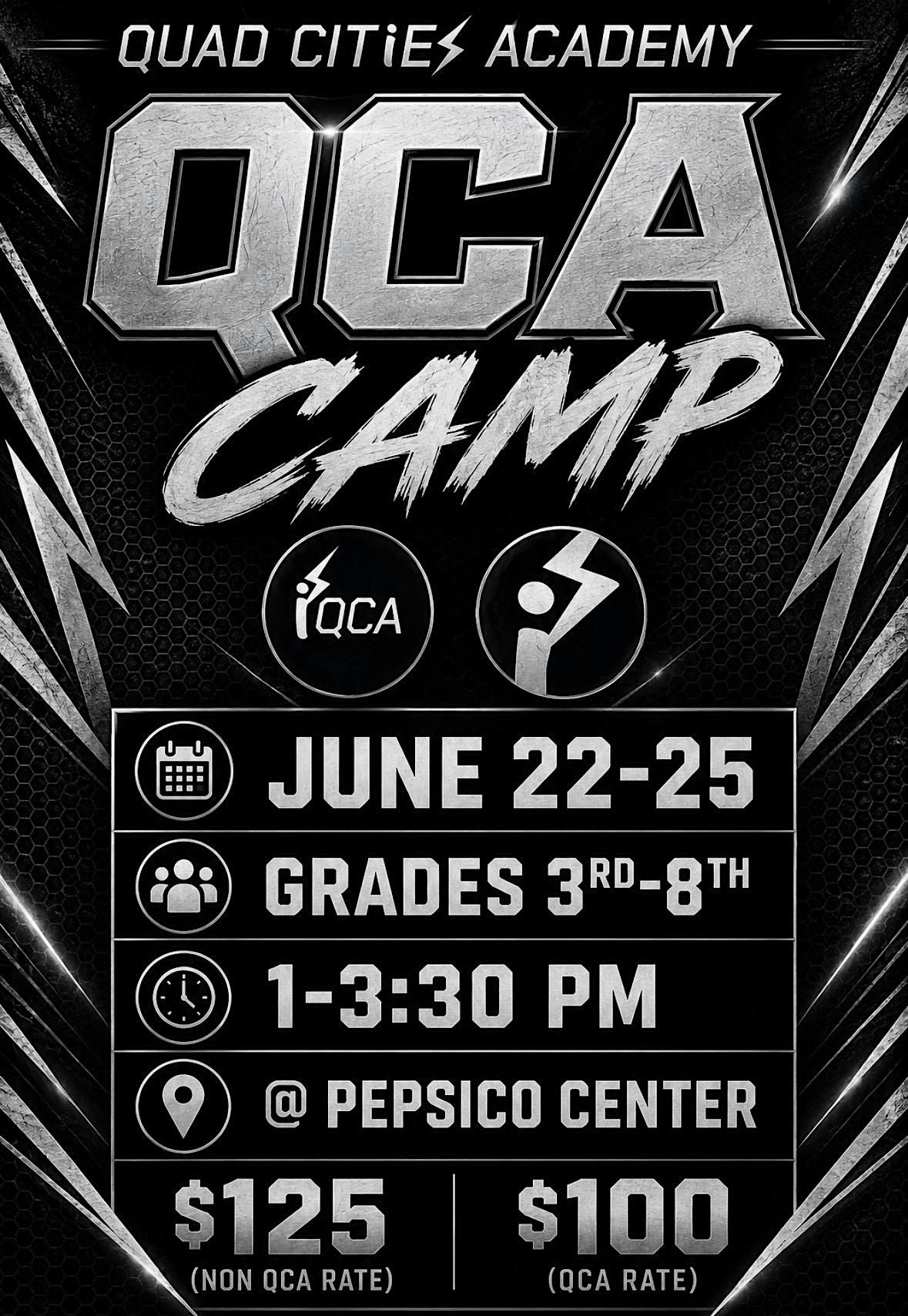 QCA Summer Camp 2026, PepsiCo Recreation Center, Rock Island, 22 June ...