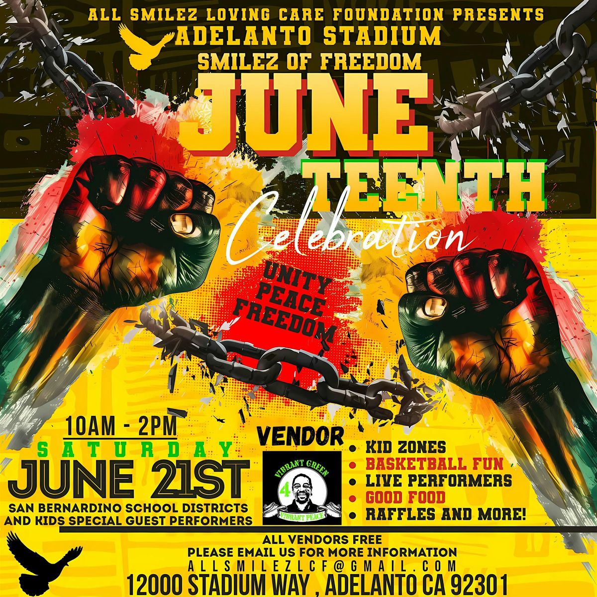 Juneteenth Smilez Of Freedom, Stadium Way, Adelanto, 21 June 2025 ...
