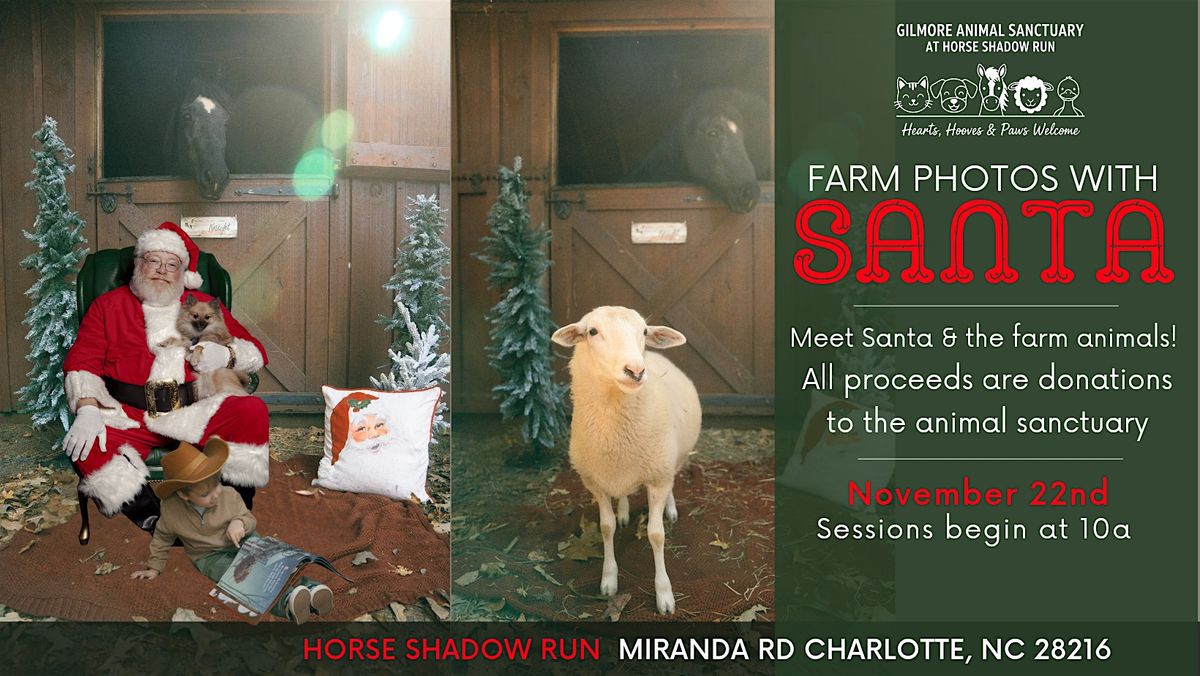 Photos with Santa! Dog Rescue Fundraiser!, Horse Shadow Run, Charlotte ...