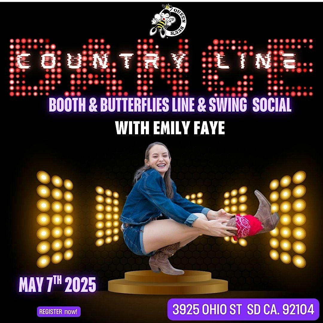 BOOTH& BUTTERFLIES LINE & SWING SOCIAL, Queen Bee's Art and Cultural ...