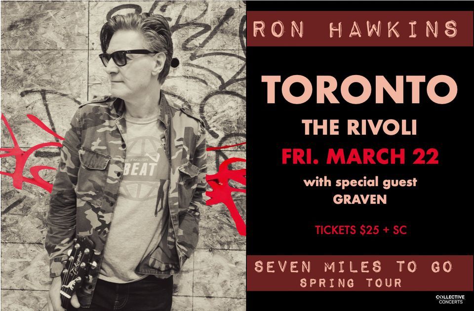 Ron Hawkins at The Rivoli, Rivoli, Toronto, March 22 2024 | AllEvents.in