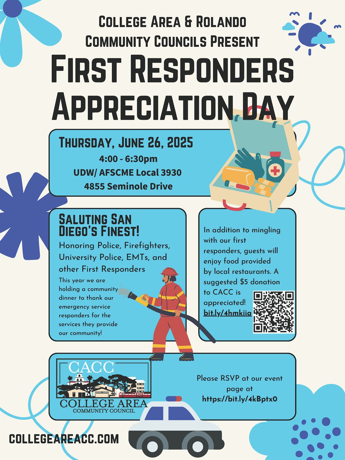First Responders Appreciation Day, United Domestic Workers of America ...