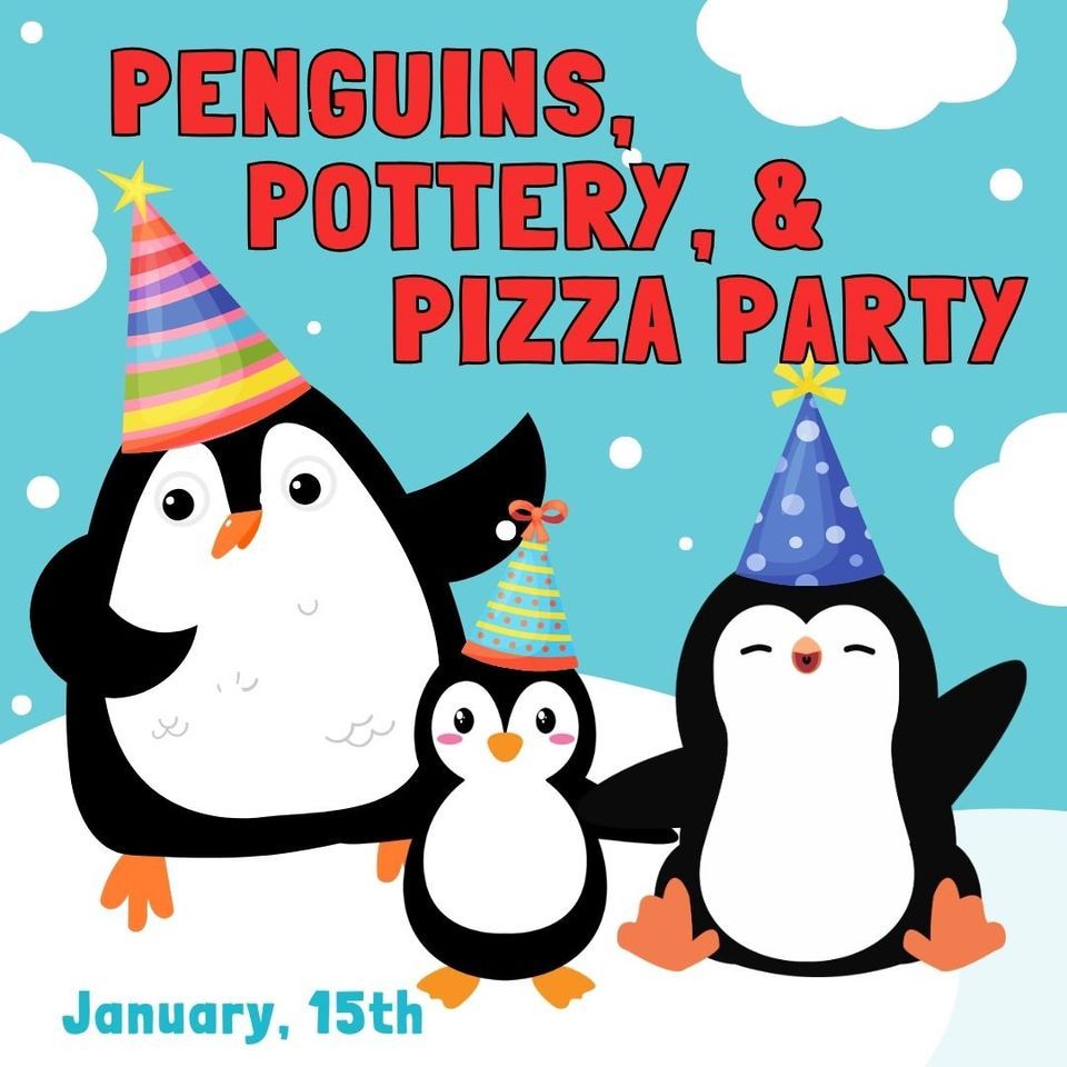 Penguins & Pizza Party - School Holiday Program, Create Escape Studio ...