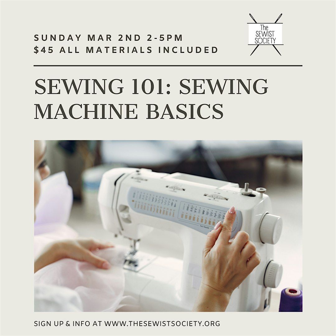 Sewing 101: Sewing Machine Basics Workshop, The Disco Dolls, LLC, Tampa ...