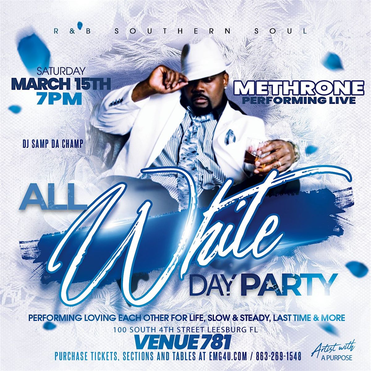 All White Day Party featuring Methrone, 100 S 4th St, Leesburg, 15 ...
