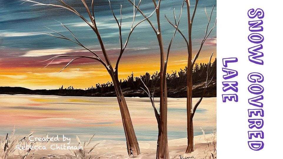 Beyond The Spectrum Snow Covered Lake Acrylic Painting with Stephen ...