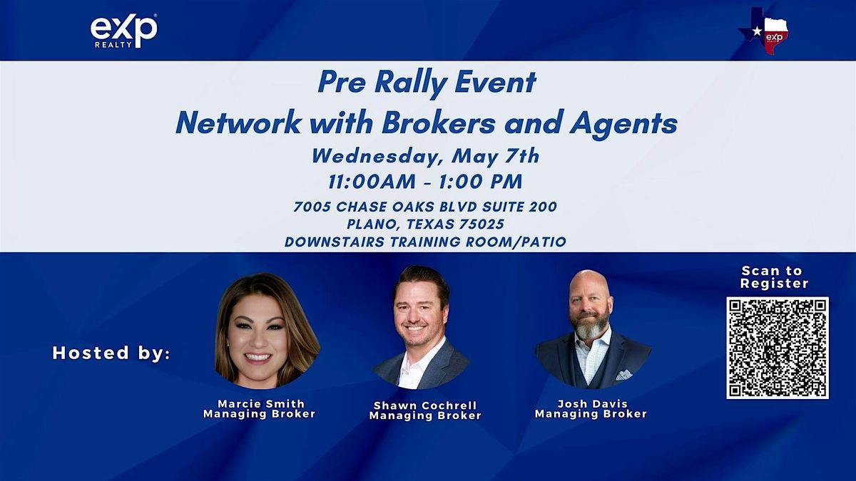 Pre Rally Event - Network with eXp Managing Brokers and Agents, 7005 ...