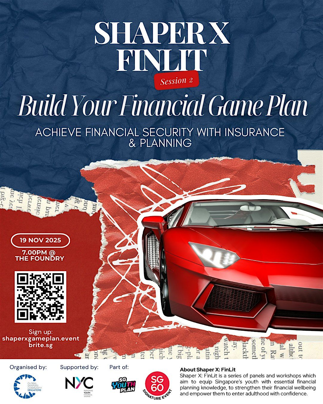 Shaper X: Build Your Financial Game Plan, The Foundry, Singapore, 19 ...