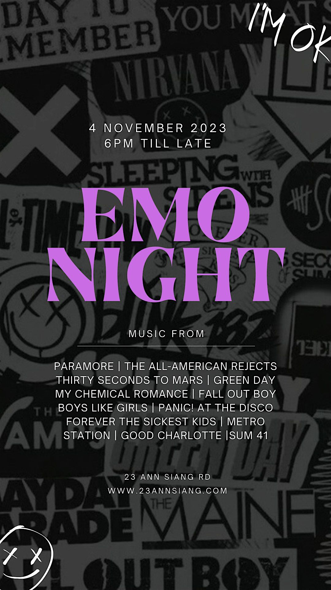 EMO NIGHT, 23 Ann Siang Rd, Singapore, 5 December 2025 | AllEvents