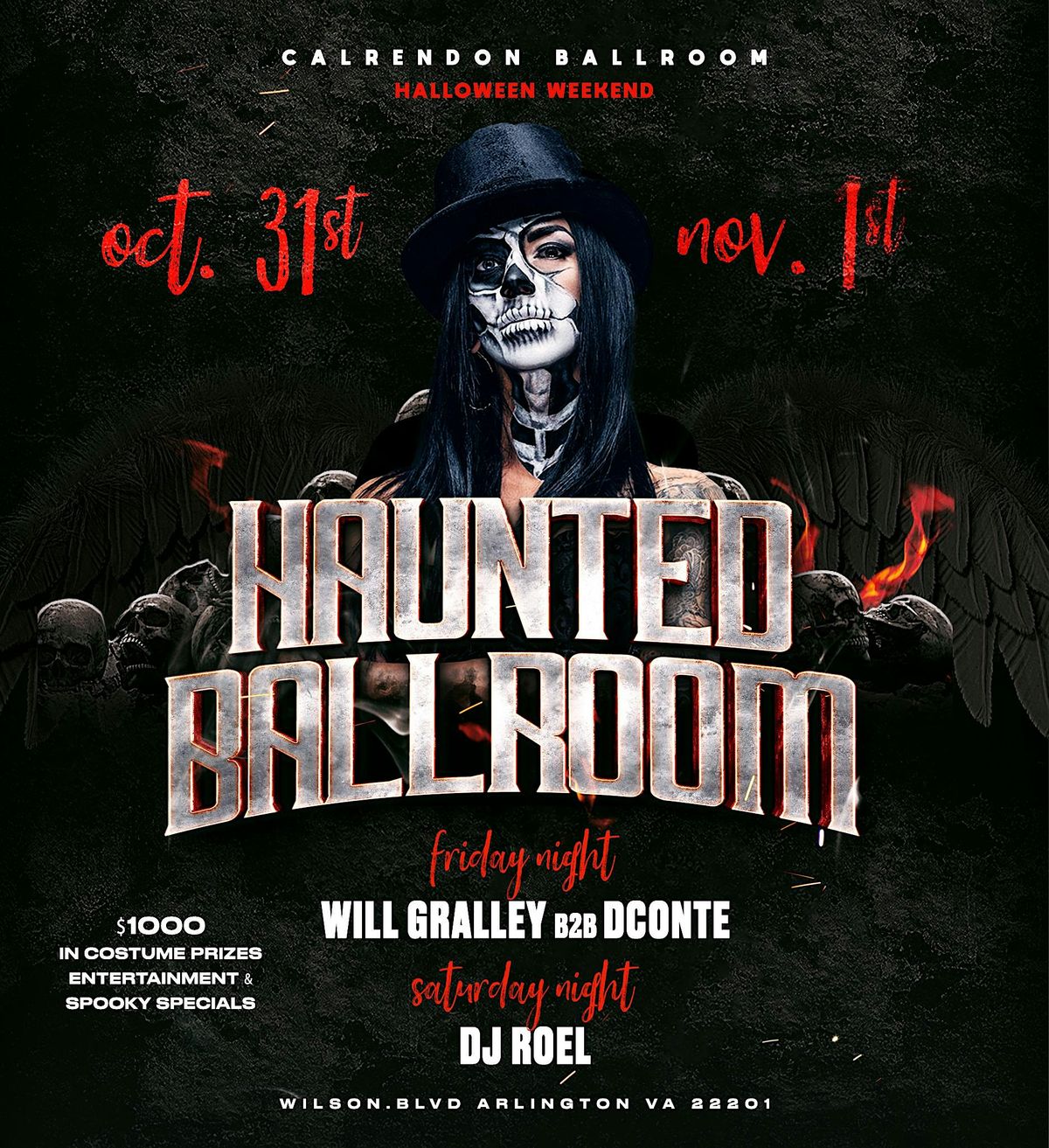 The Haunted Ballroom - Halloween Weekend, Clarendon Ballroom, Arlington ...