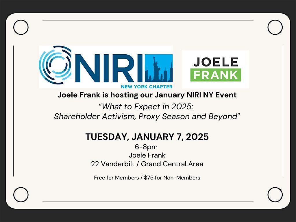 What to Expect in 2025: Shareholder Activism, Proxy Season and Beyond ...