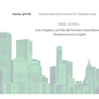 Neil Gong - Sons, Daughters, and Sidewalk Psychotics: Mental Illness ...