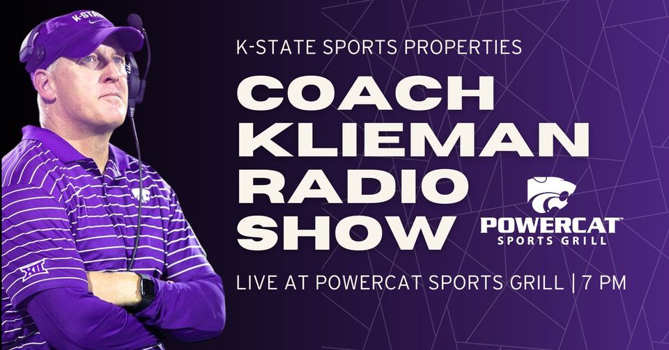 Coach Klieman Radio Show, Powercat Sports Grill, Manhattan, November 8 ...