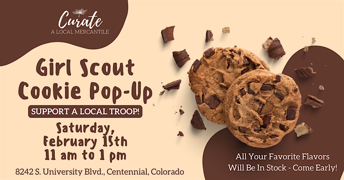Girl Scout Cookie Pop-Up Shop, CURATE MERCANTILE, Centennial, 15 ...