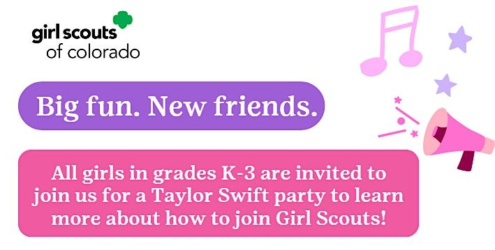Try Girl Scouts: Taylor Swift Eras Party!, Longmont Fire Station #3, 7 ...