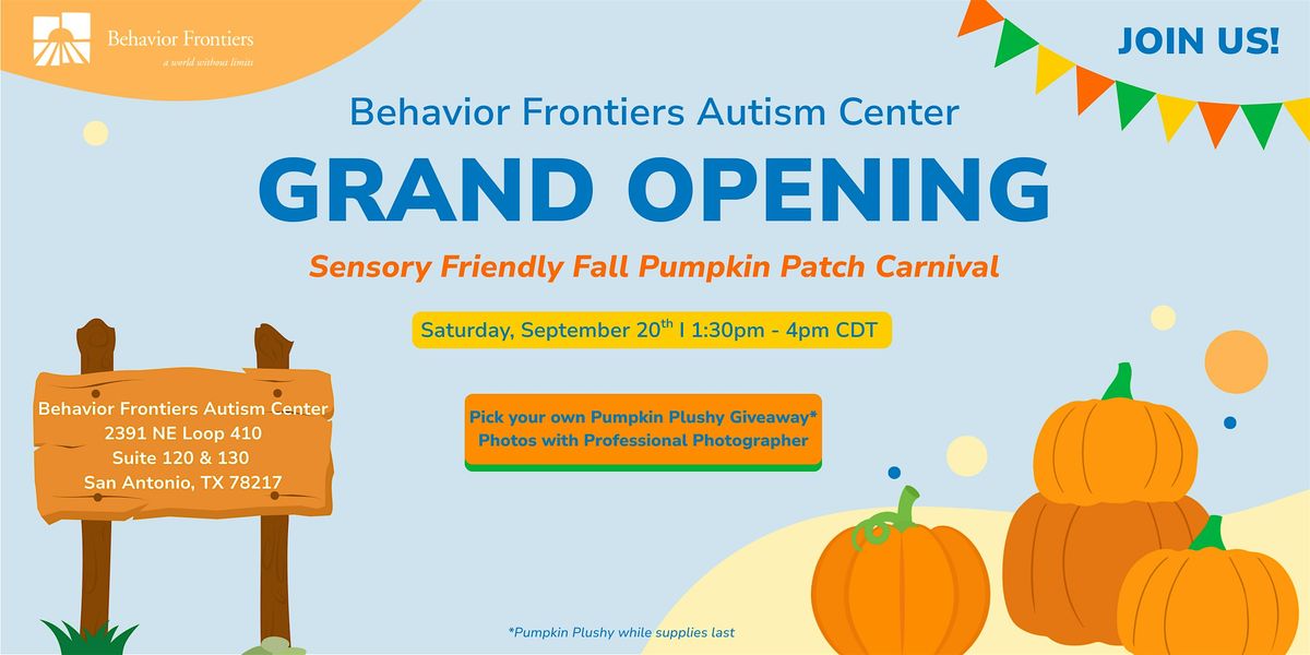 Behavior Frontiers Fall Pumpkin Patch Carnival - San Antonio Grand ...