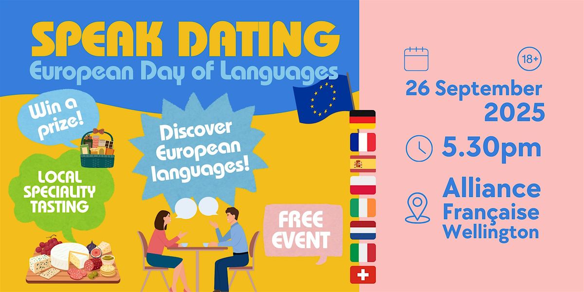 Speak Dating for European Day of Languages in Wellington, Alliance ...