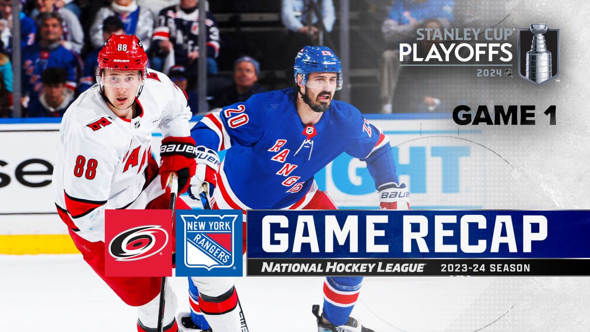 NHL Eastern Conference Second Round: New York Rangers vs. Carolina ...