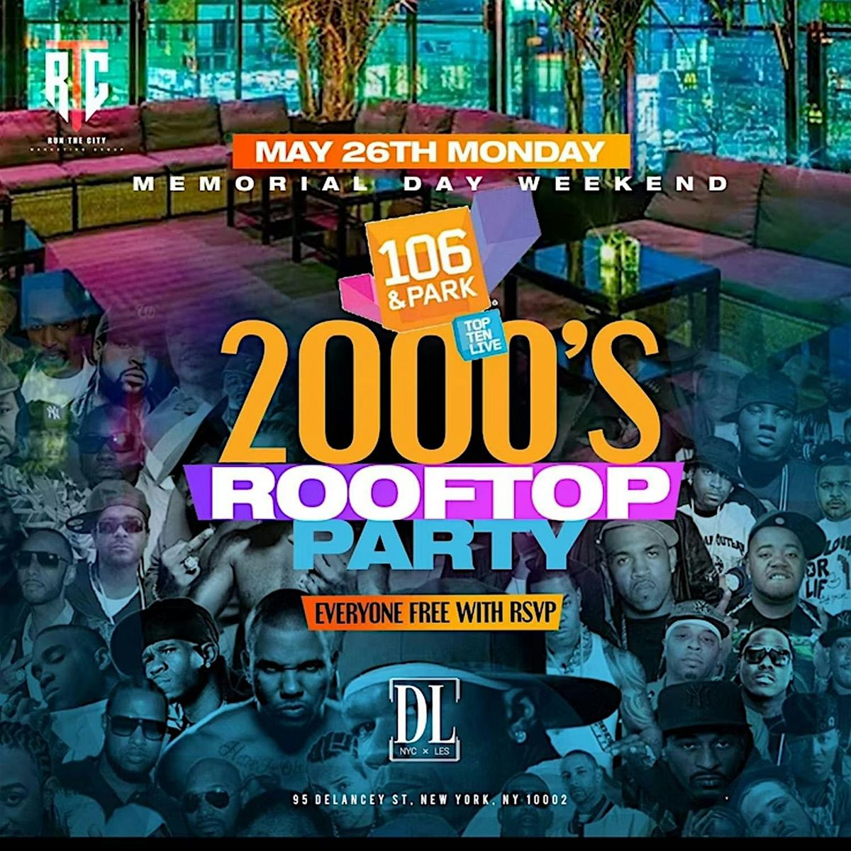 Memorial Day Weekend 2000s Rooftop Party @ The DL, Polygon, Brooklyn ...