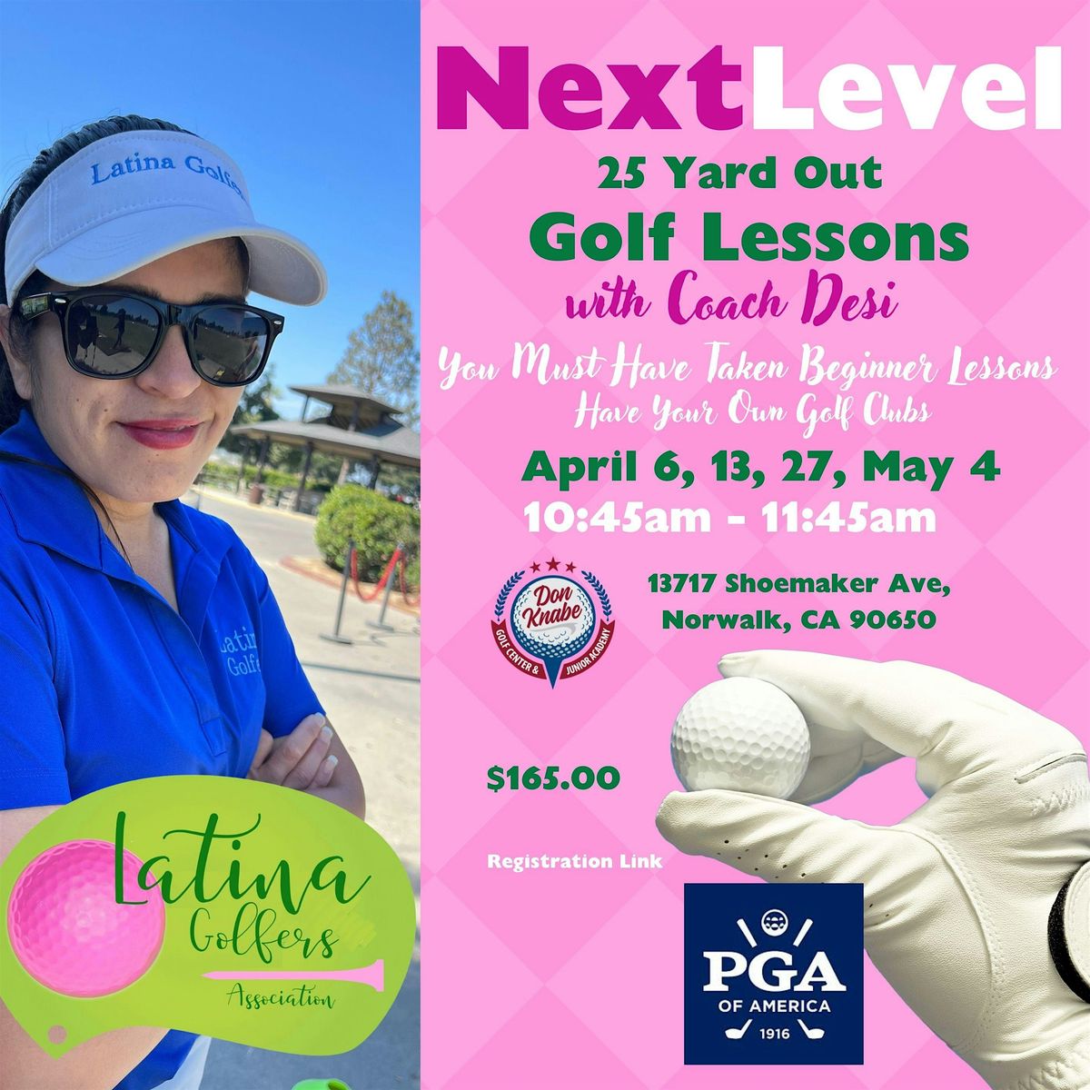 Next Level Golf Lessons with the Latina Golfers Association, Don Knabe Golf Center & Junior ...